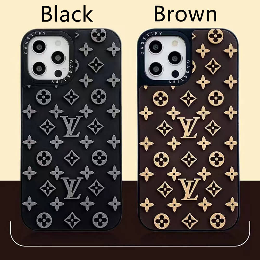 Louis Vuitton 3D Silicone Case for iPhone 11 12 13 14 Pro Max Xs Max XR ...