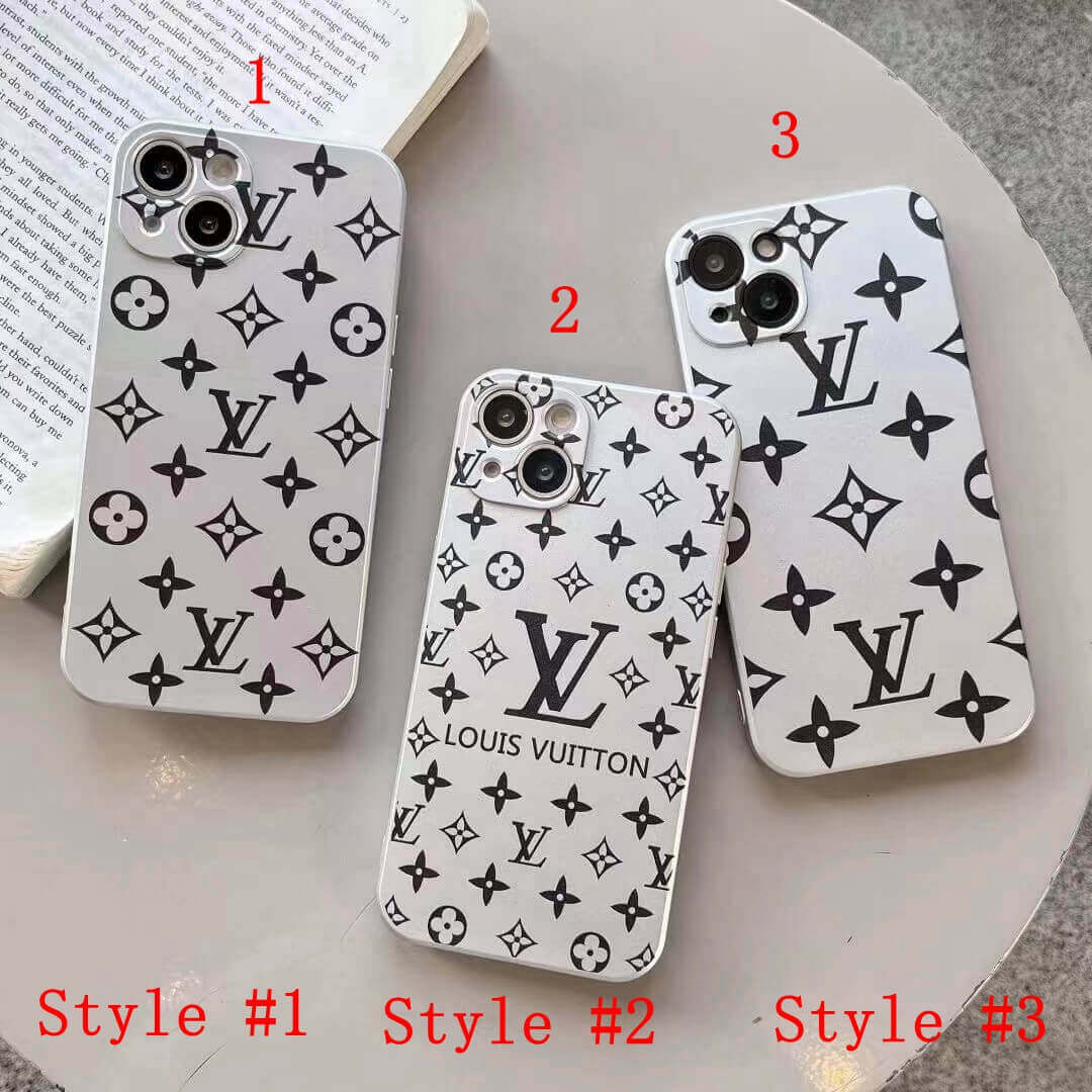 Louis Vuitton Slim Silver Case for iPhone 11 12 13 Pro Max Xs Max XR 7 ...