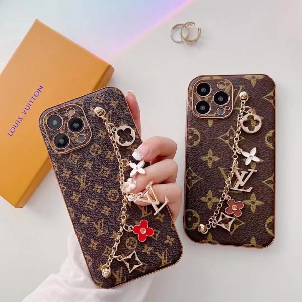 Louis Vuitton Wrist Chain Case for iPhone 16 15 14 13 12 11 Pro Max