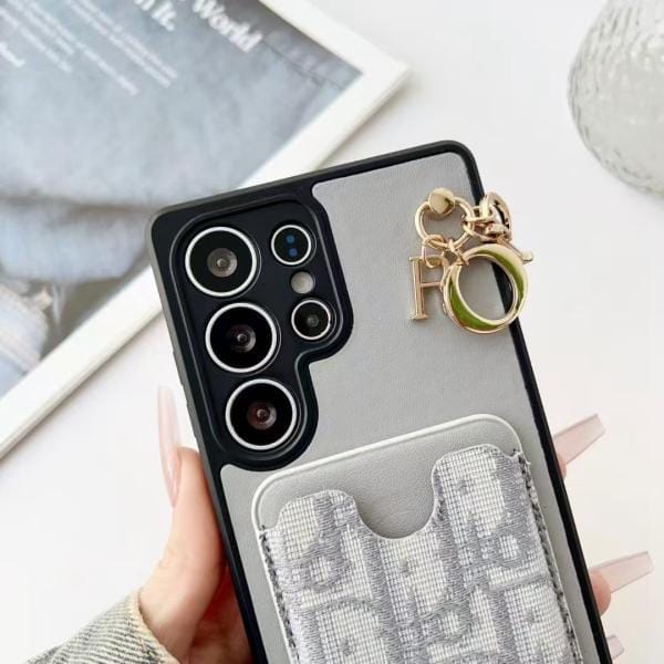 Premium Dior Card Holder Phone Case for Samsung Galaxy S25/ S24/ S23 ...