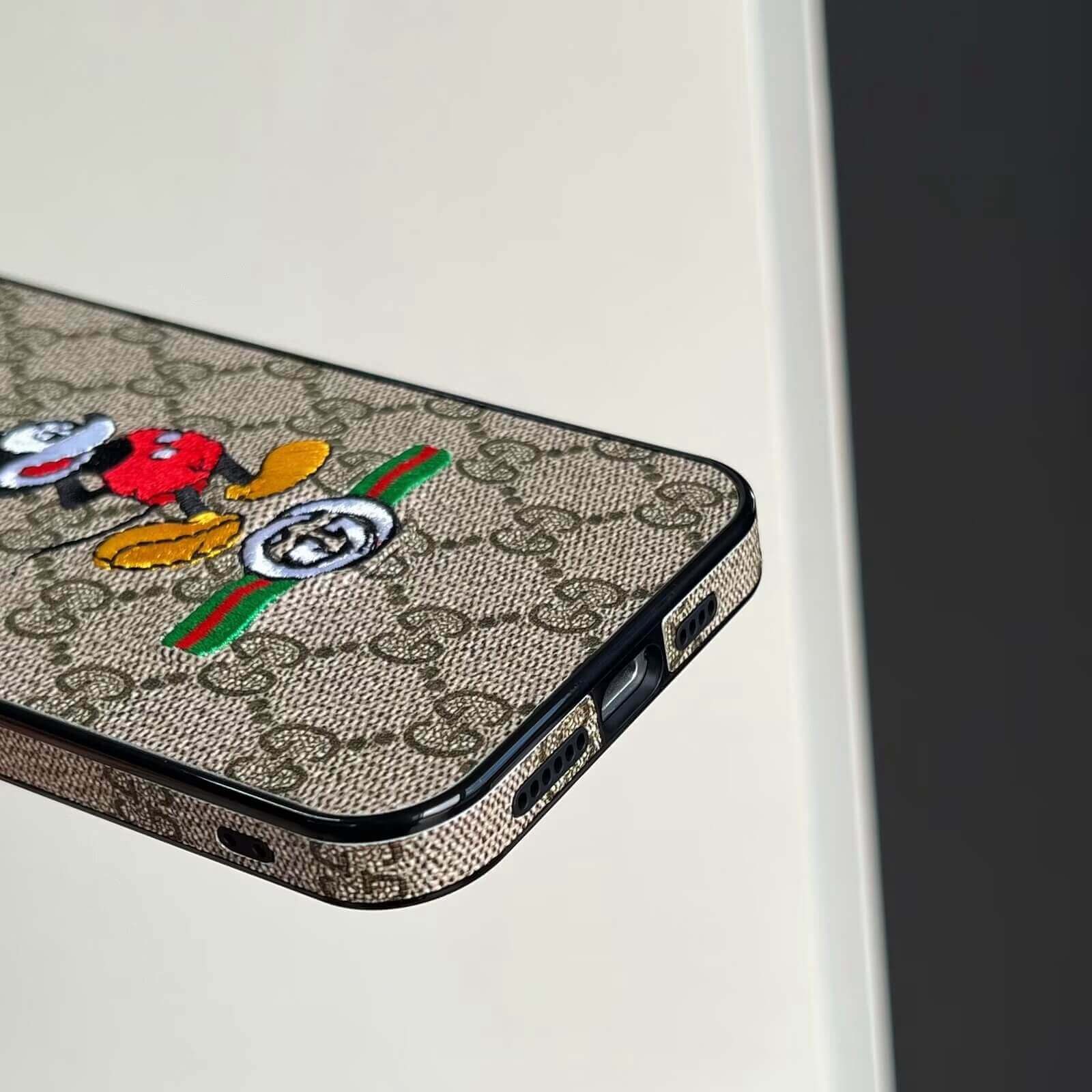 Handcrafted Premium Gucci Animal Embroidered Full Cover Phone Case ...
