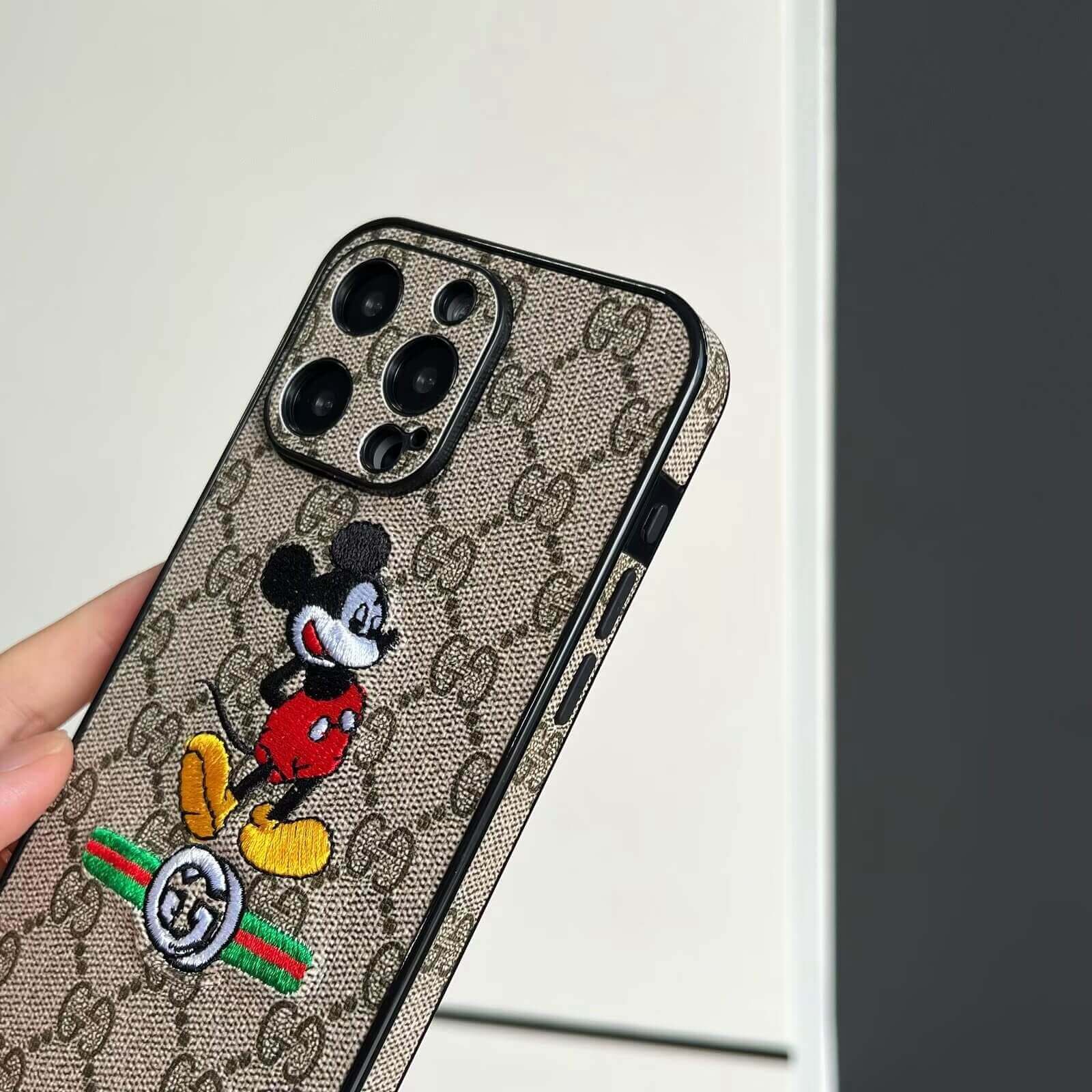 Handcrafted Premium Gucci Animal Embroidered Full Cover Phone Case ...