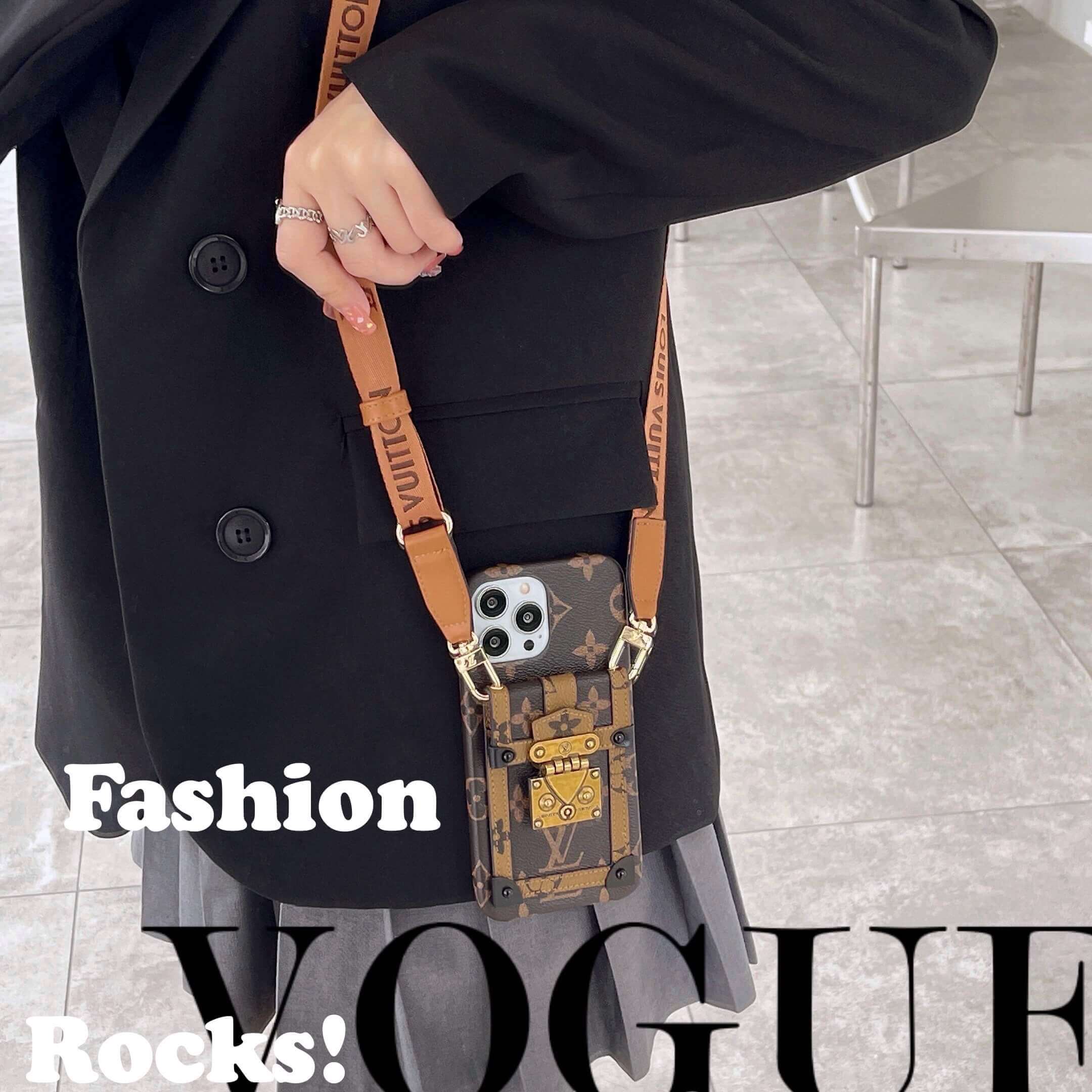 Crossbody Louis Vuitton Dauphine Lock Wallet Case for iPhone 16 Series ...