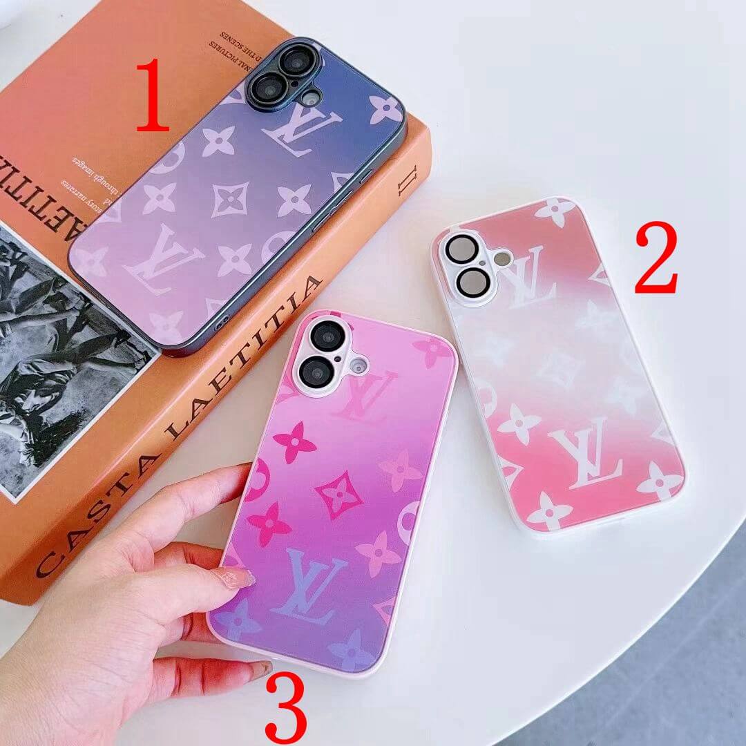 Louis Vuitton Gradient Color Glass Phone Case