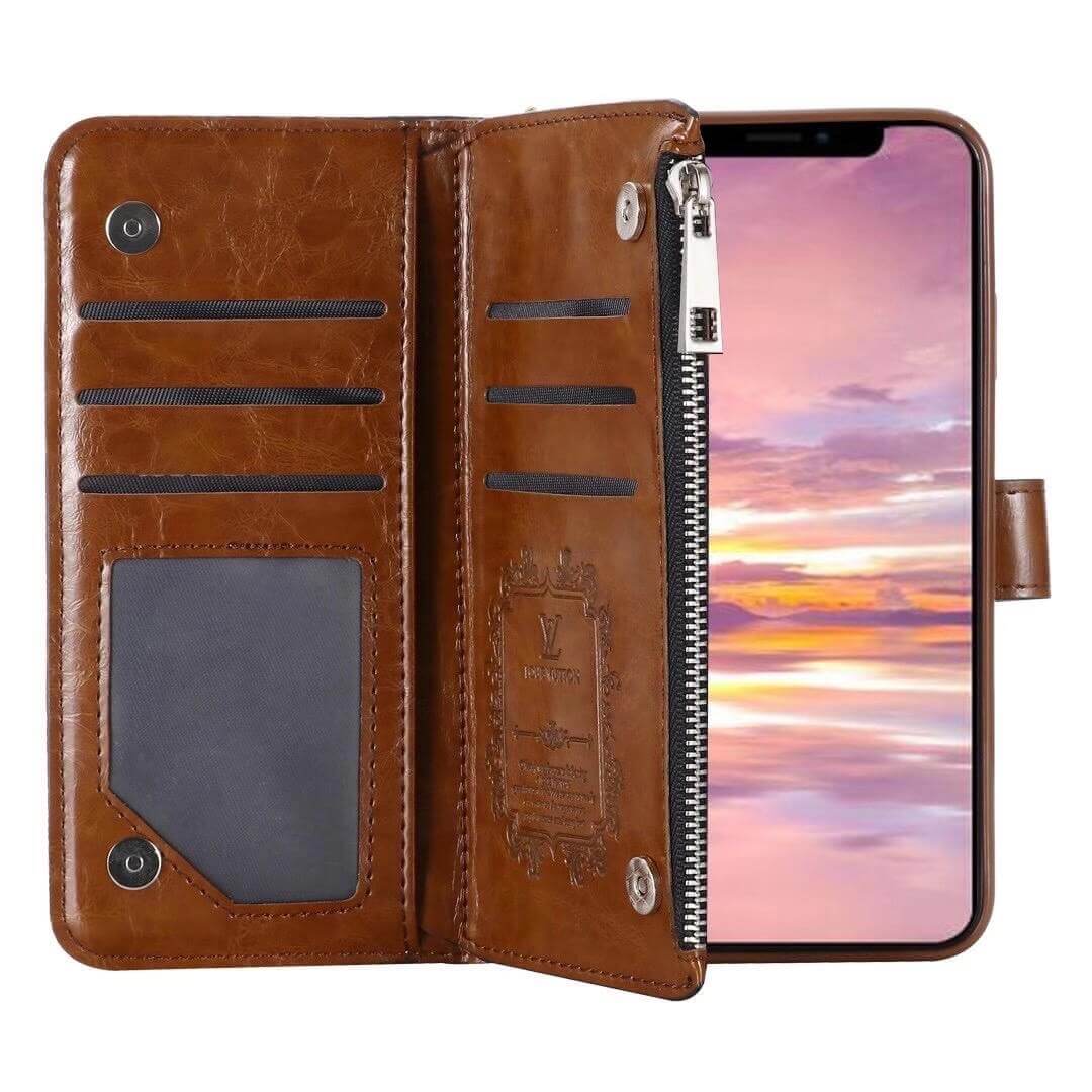 Louis Vuitton Zipper Wallet Folio Case for iPhone 16 Pro Max - Luxury ...