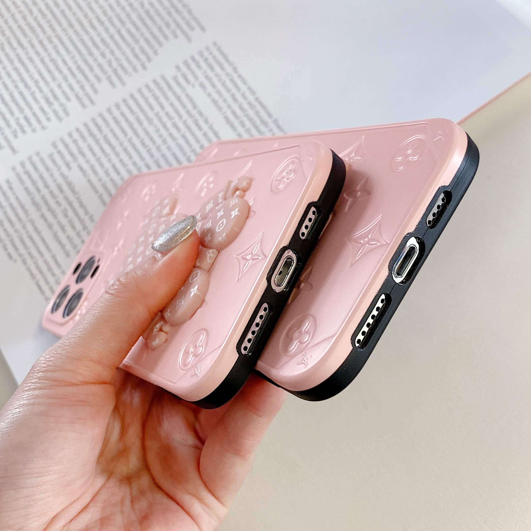 On Sale Louis Vuitton iPhone 13 Pro Max Pink Case - Luxury Handcrafted ...