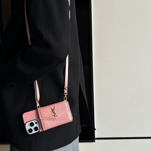 Crossbody YSL Organ Card Holder iPhone Case