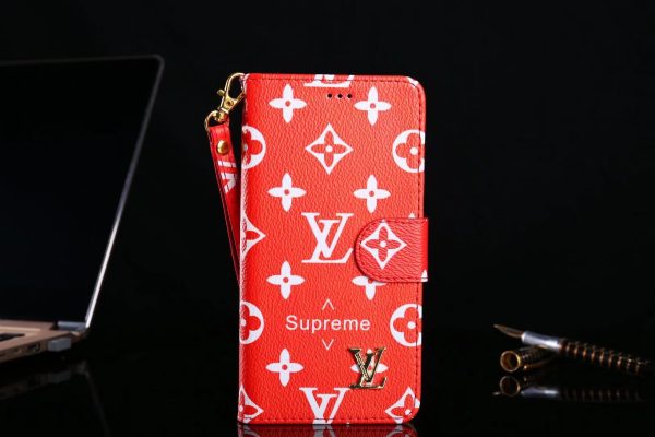 Louis Vuitton Wallet Folio Leather Case for iPhone 17 16 15 11 12 13 14 ...